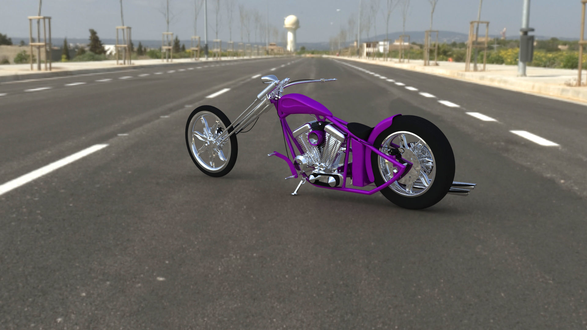 Custom American Chopper Bike 3D model | CGTrader