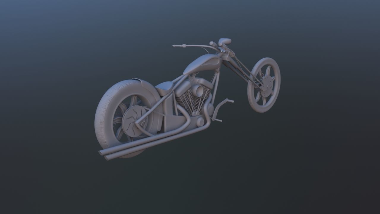 Custom American Chopper Bike 3D model | CGTrader