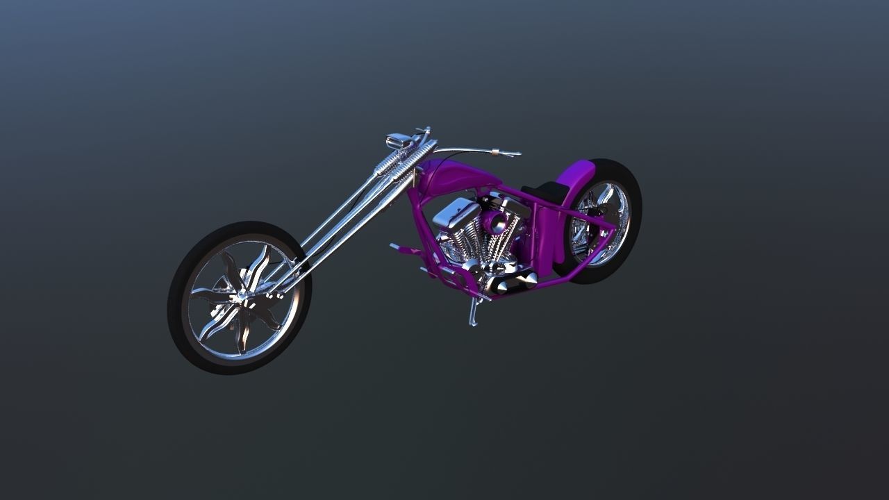 Custom American Chopper Bike 3D model | CGTrader