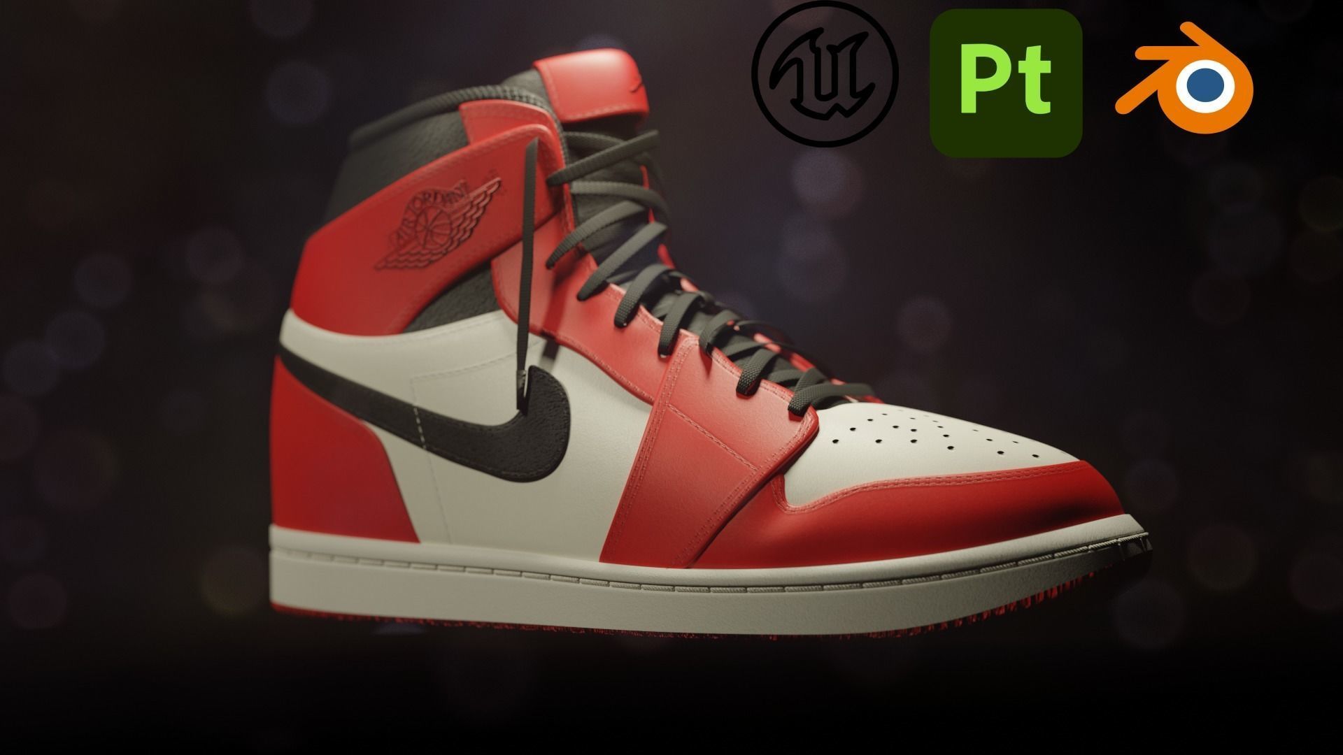 Air jordan sneakers free 3D model | CGTrader