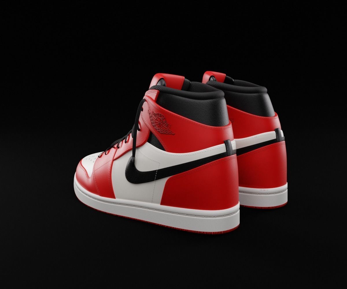 Air jordan sneakers free 3D model | CGTrader