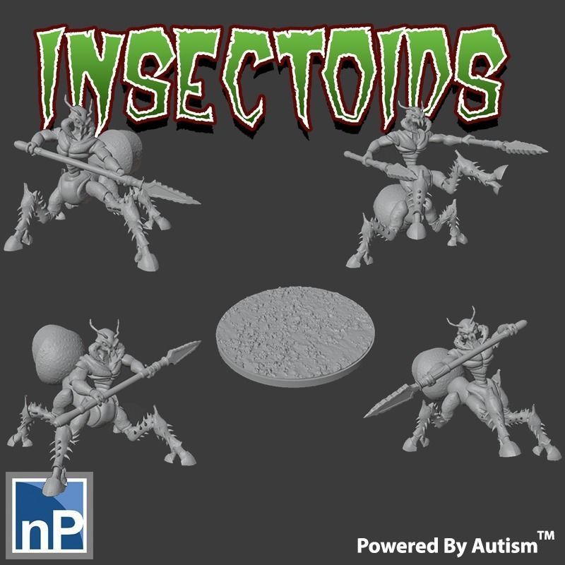 Insectoid Warriors 3D model 3D printable | CGTrader
