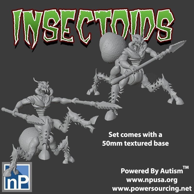 Insectoid Warriors 3D model 3D printable | CGTrader
