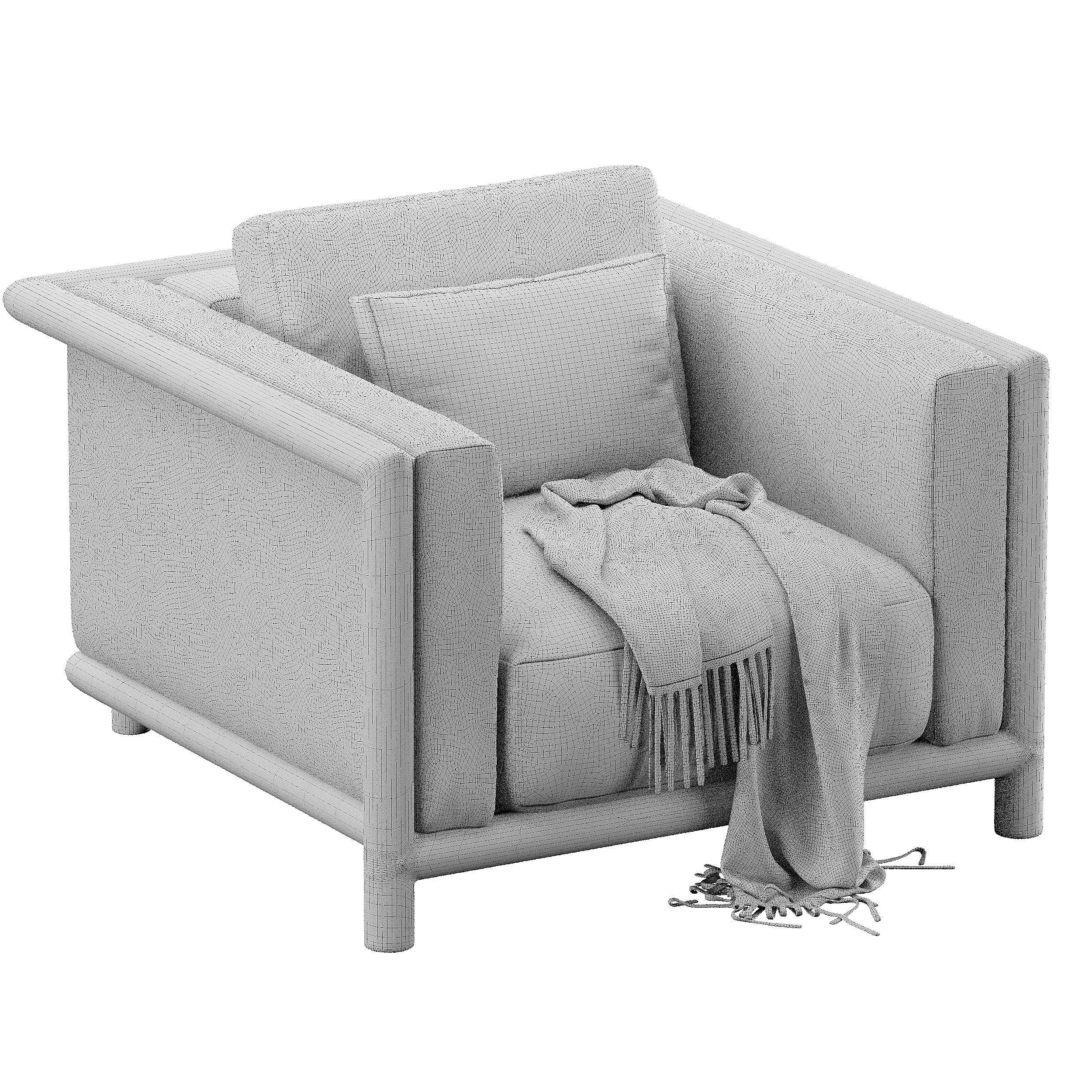 Moab Harbour Lounge Chair 3D model | CGTrader