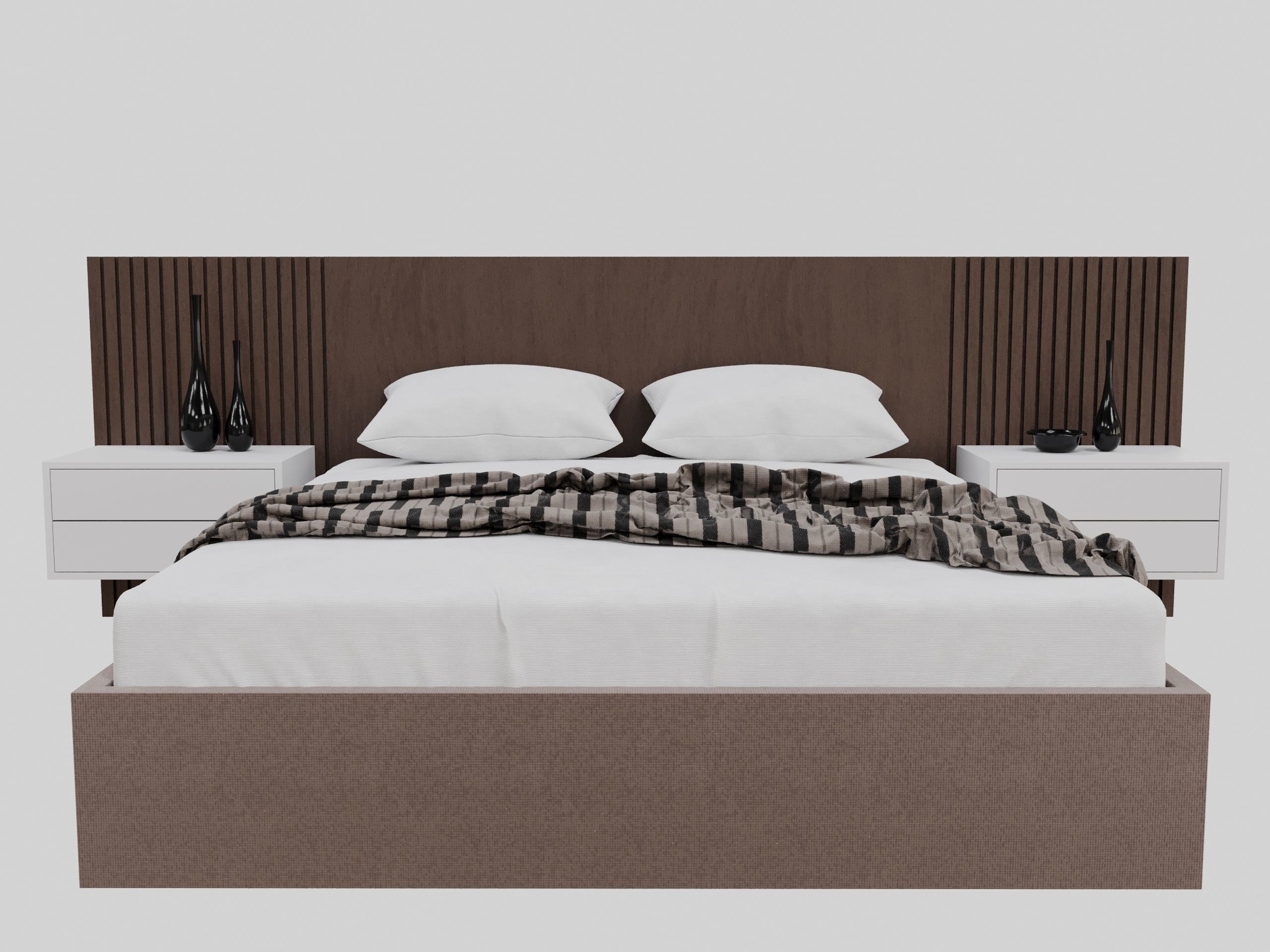 Bed complete free 3D model | CGTrader