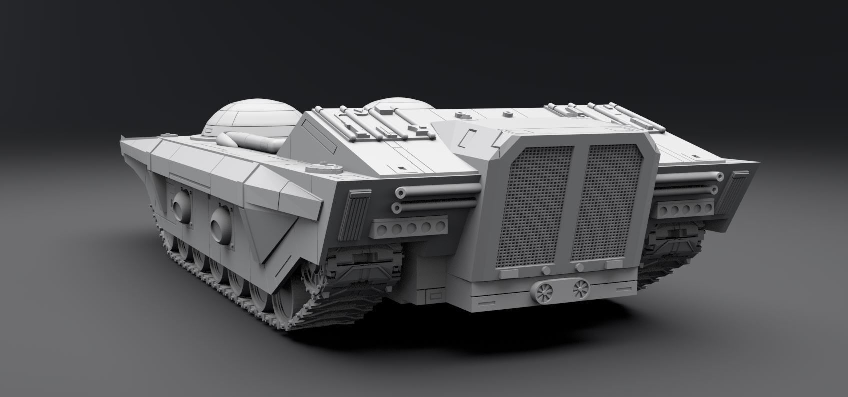 Terrahawks Battletank Scale model 3D model 3D printable | CGTrader