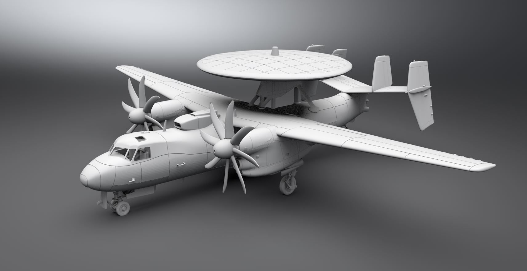 E2d Advanced Hawkeye Scale model 3D model 3D printable | CGTrader
