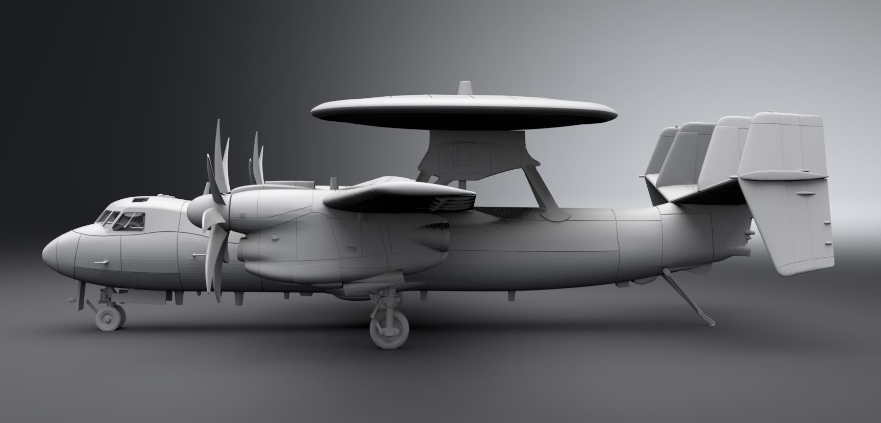 E2d Advanced Hawkeye Scale model 3D model 3D printable | CGTrader