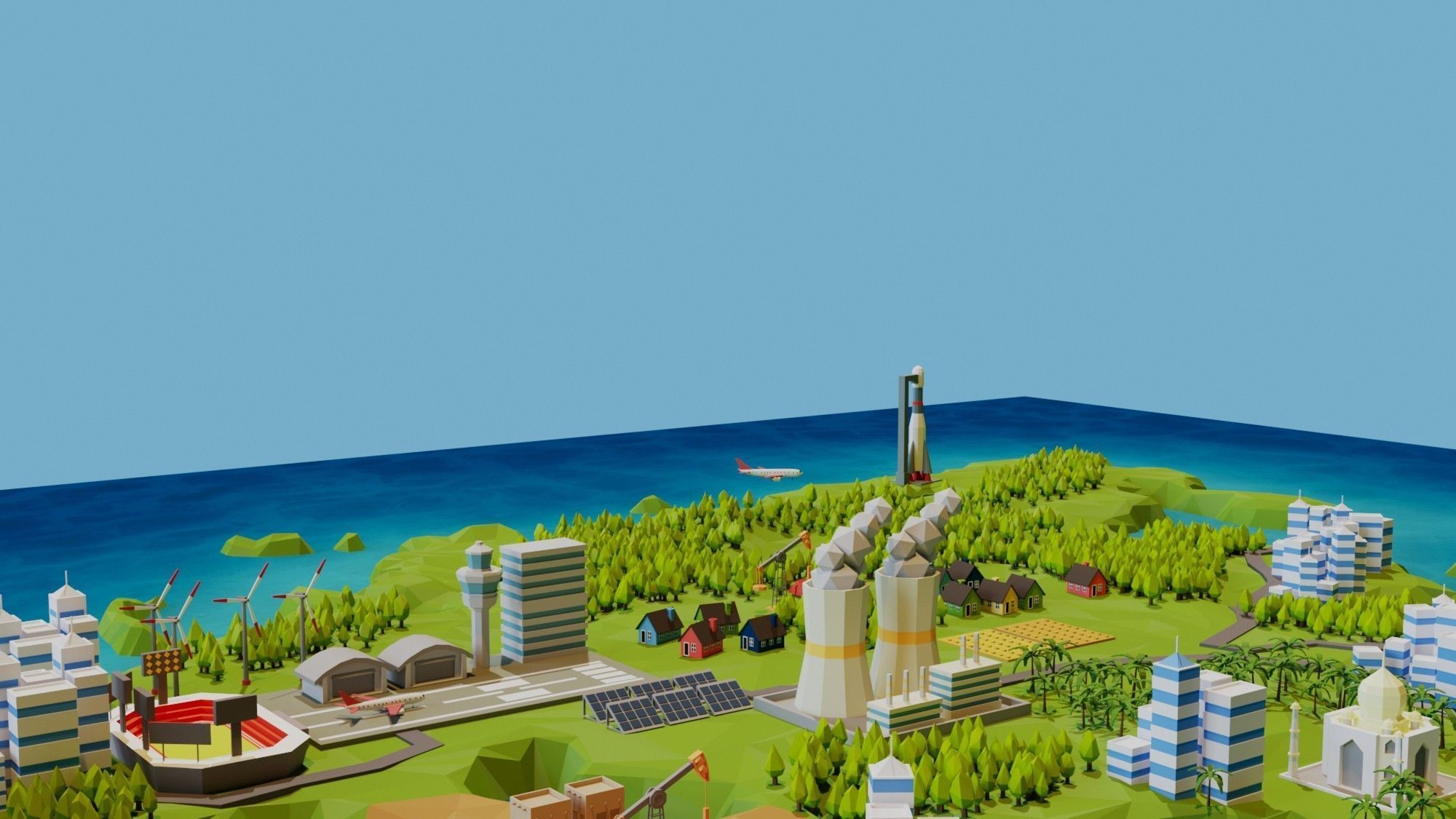 3D model Earth Map Low Poly 3d Model VR / AR / low-poly | CGTrader