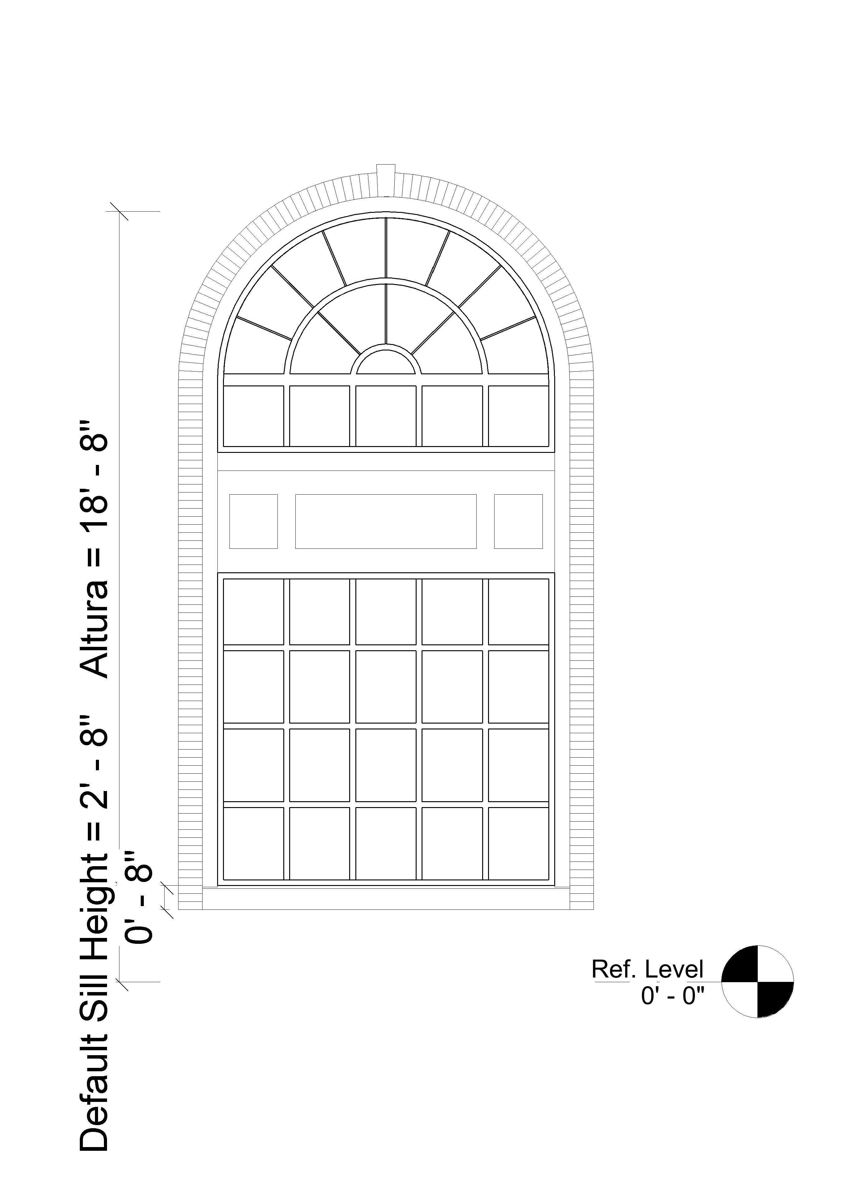 Aluminum Arched Window 3D model | CGTrader