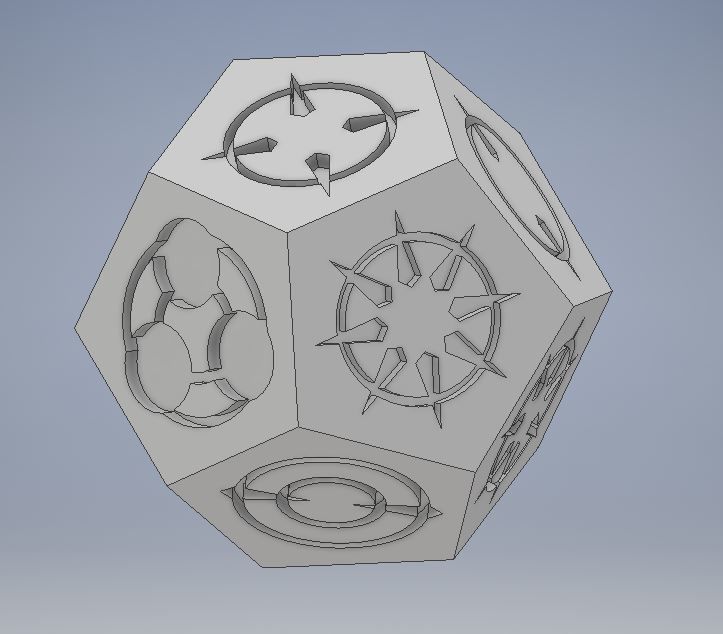 Magic Circle Dice Set 3D model 3D printable | CGTrader