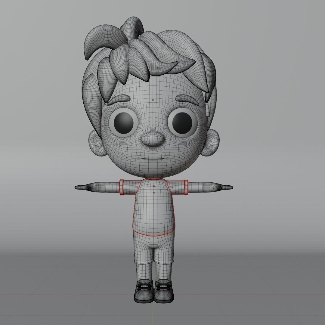 Cartoon Boy Rigged 3D model 3D model animated rigged | CGTrader