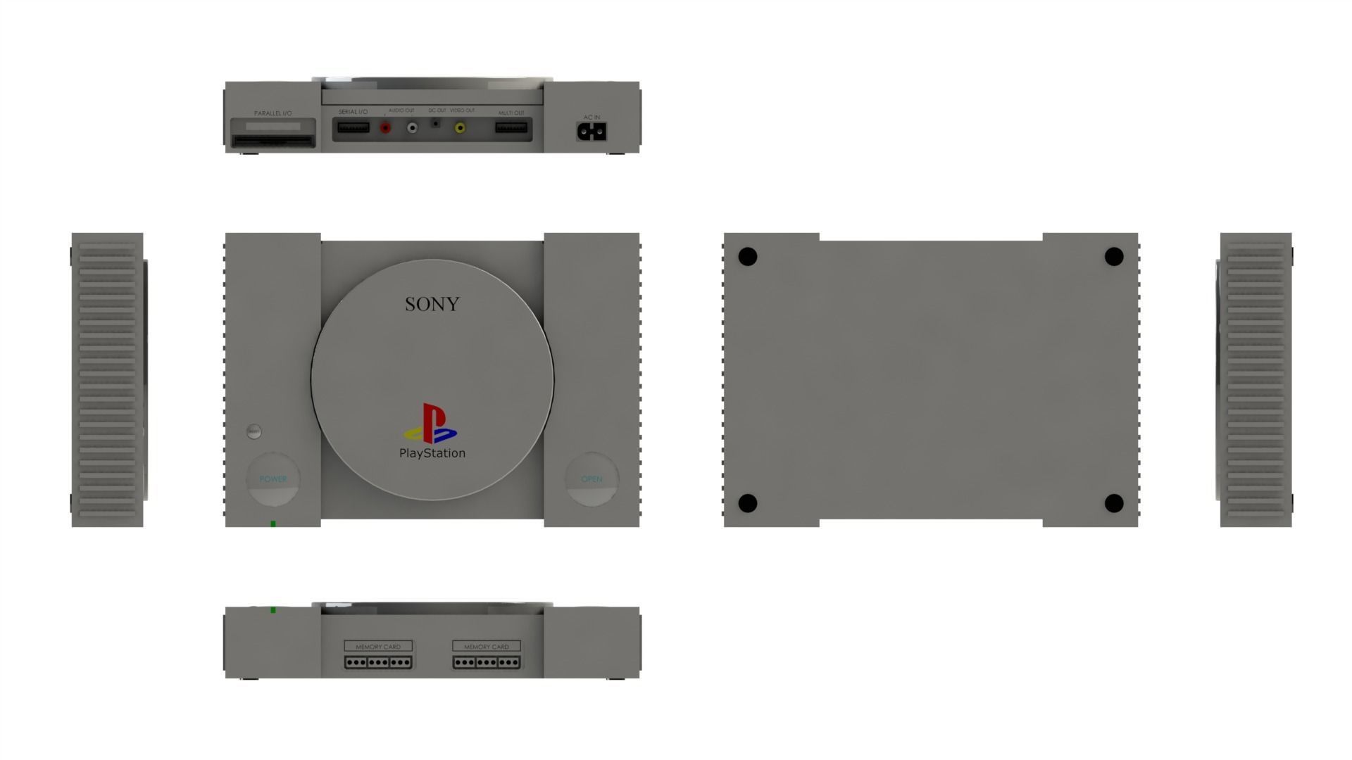 Sony Playstation 1 3D model 3D printable | CGTrader