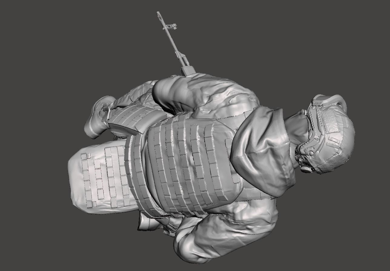 soldier 3d model for 3d printing in 3 poses 3D model 3D printable ...