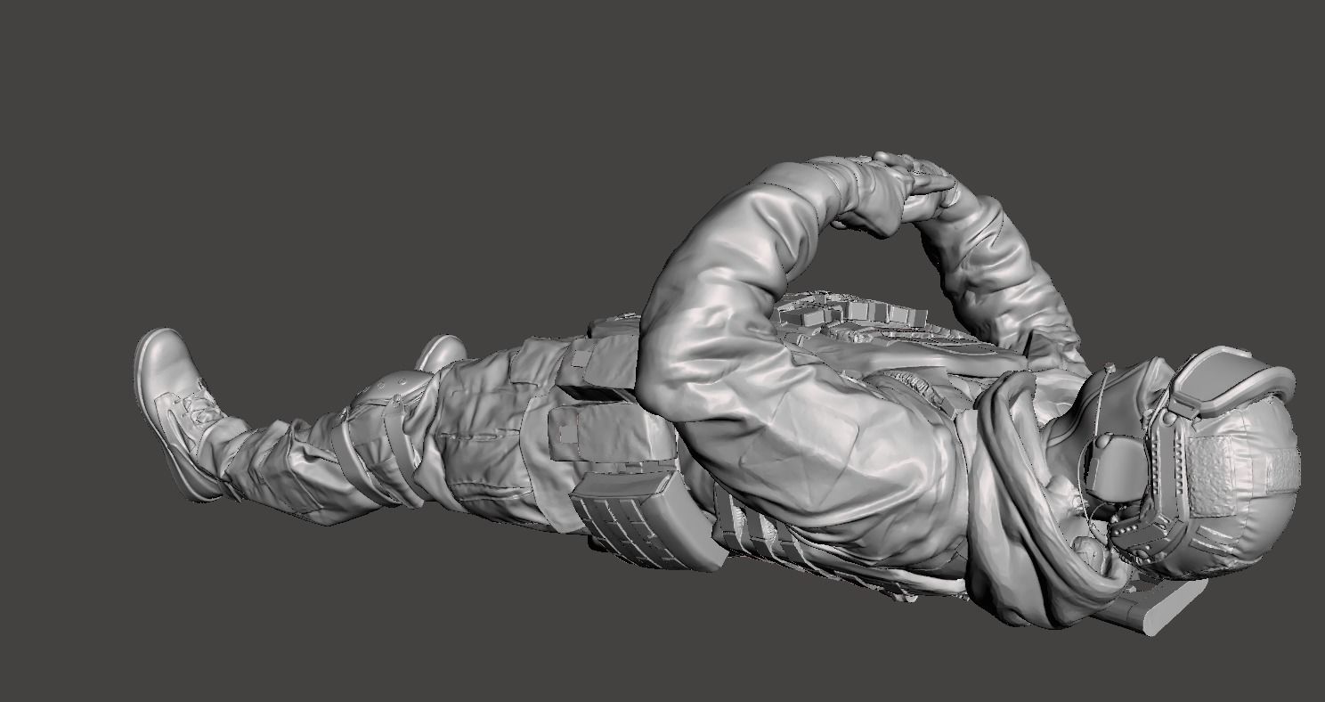 soldier 3d model for 3d printing in 3 poses 3D model 3D printable ...