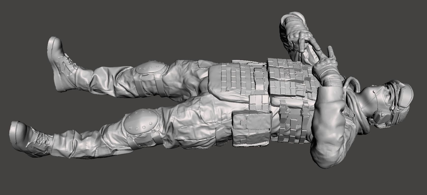 soldier 3d model for 3d printing in 3 poses 3D model 3D printable ...