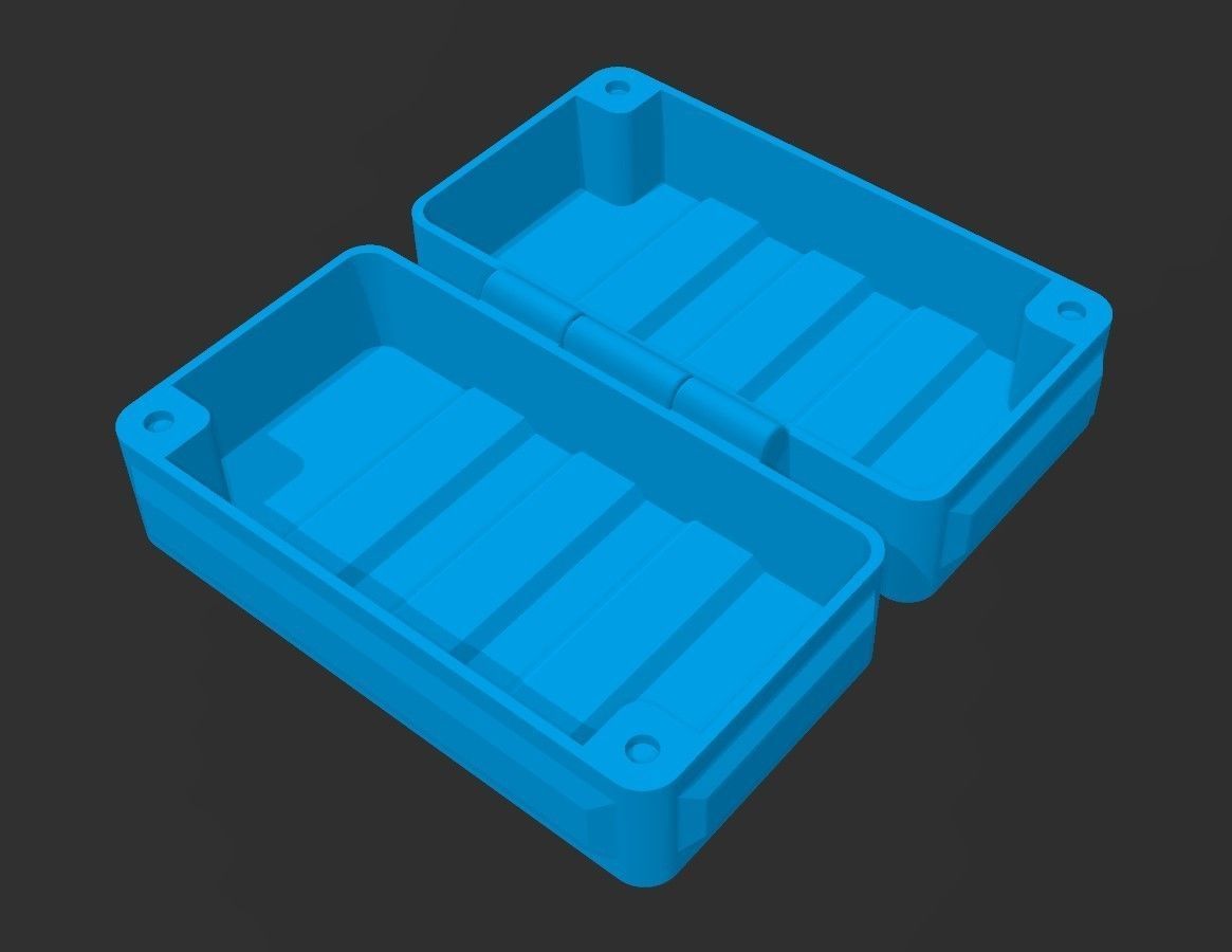 Strong Hinged PIP Magnet Storage Box 3D model 3D printable | CGTrader