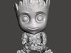 baby groot sitting 3D model 3D printable | CGTrader
