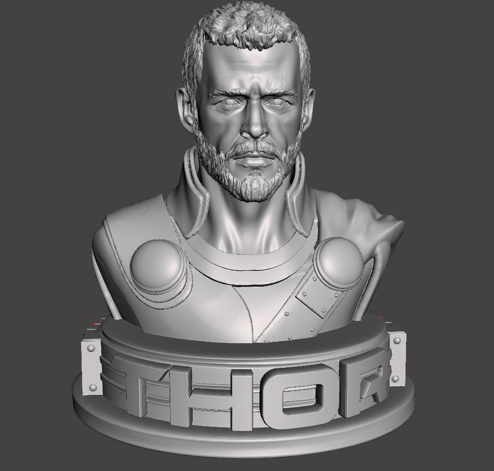 thor 3d bust model 3D model 3D printable | CGTrader