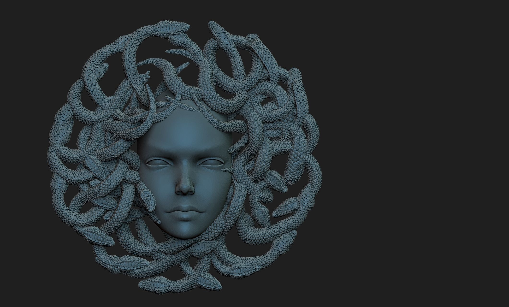 Gorgone Meduse 2 3D model 3D printable | CGTrader