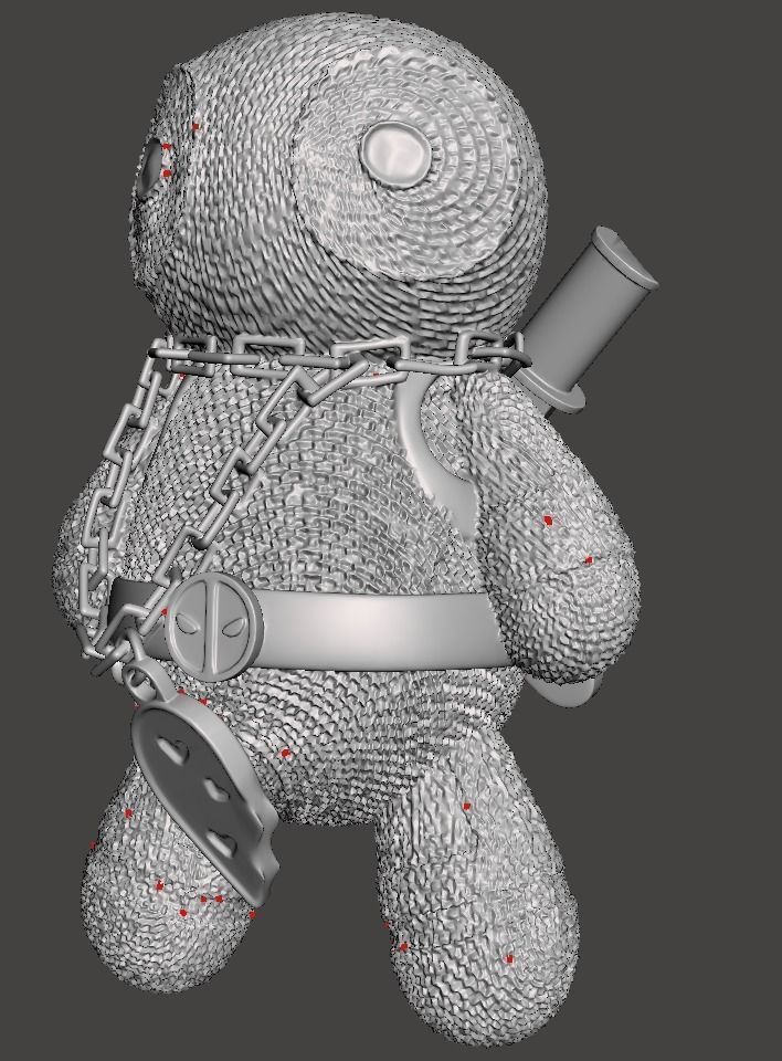 Deadpool cute small 3d model for 3d printing 3D model 3D printable ...