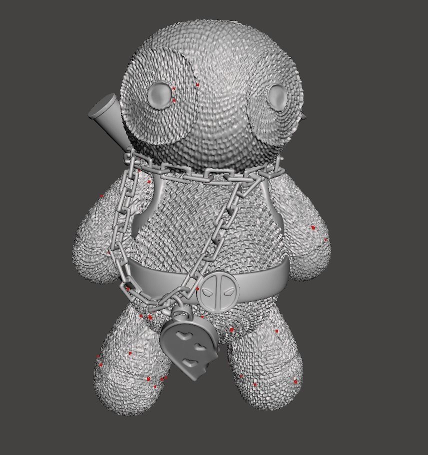 Deadpool cute small 3d model for 3d printing 3D model 3D printable ...