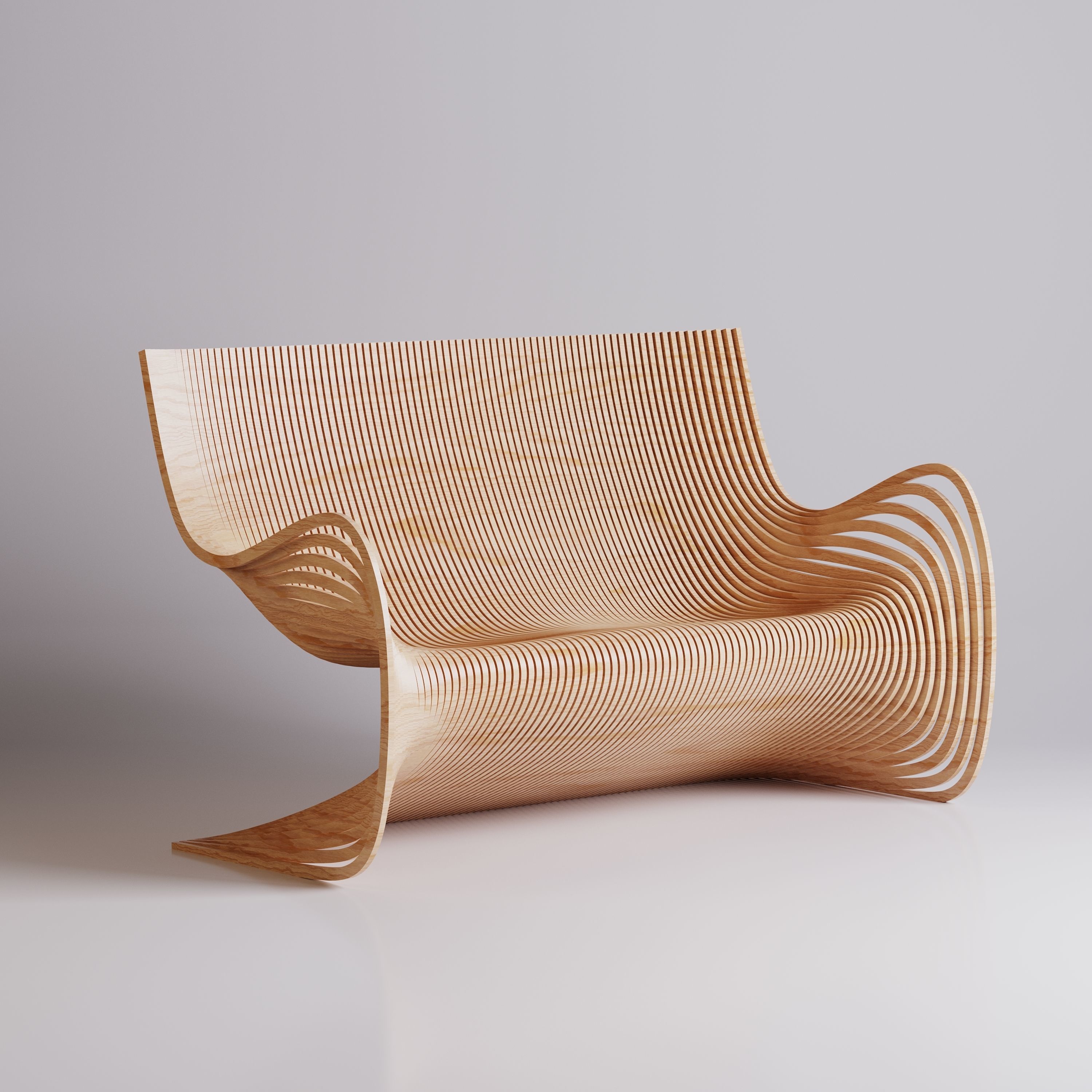 Parametric Bench 3D model | CGTrader