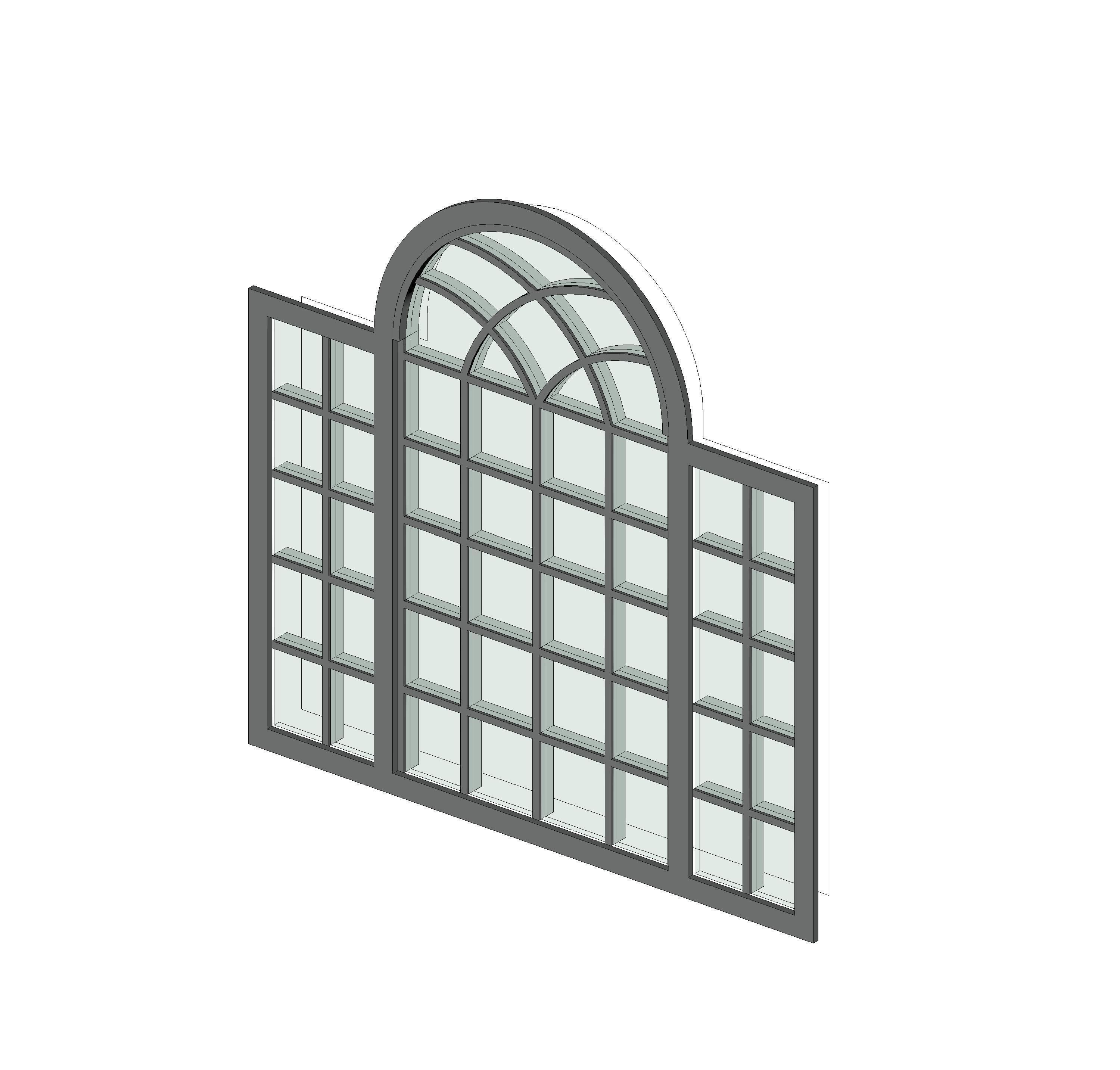 Archtop Window 3D model | CGTrader