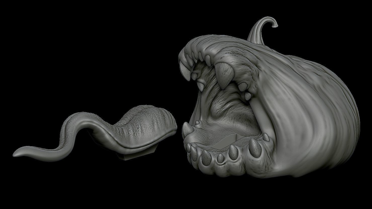 3D PRINTABLE SCREAMING PUMPKIN CREATURE 3D model 3D printable | CGTrader