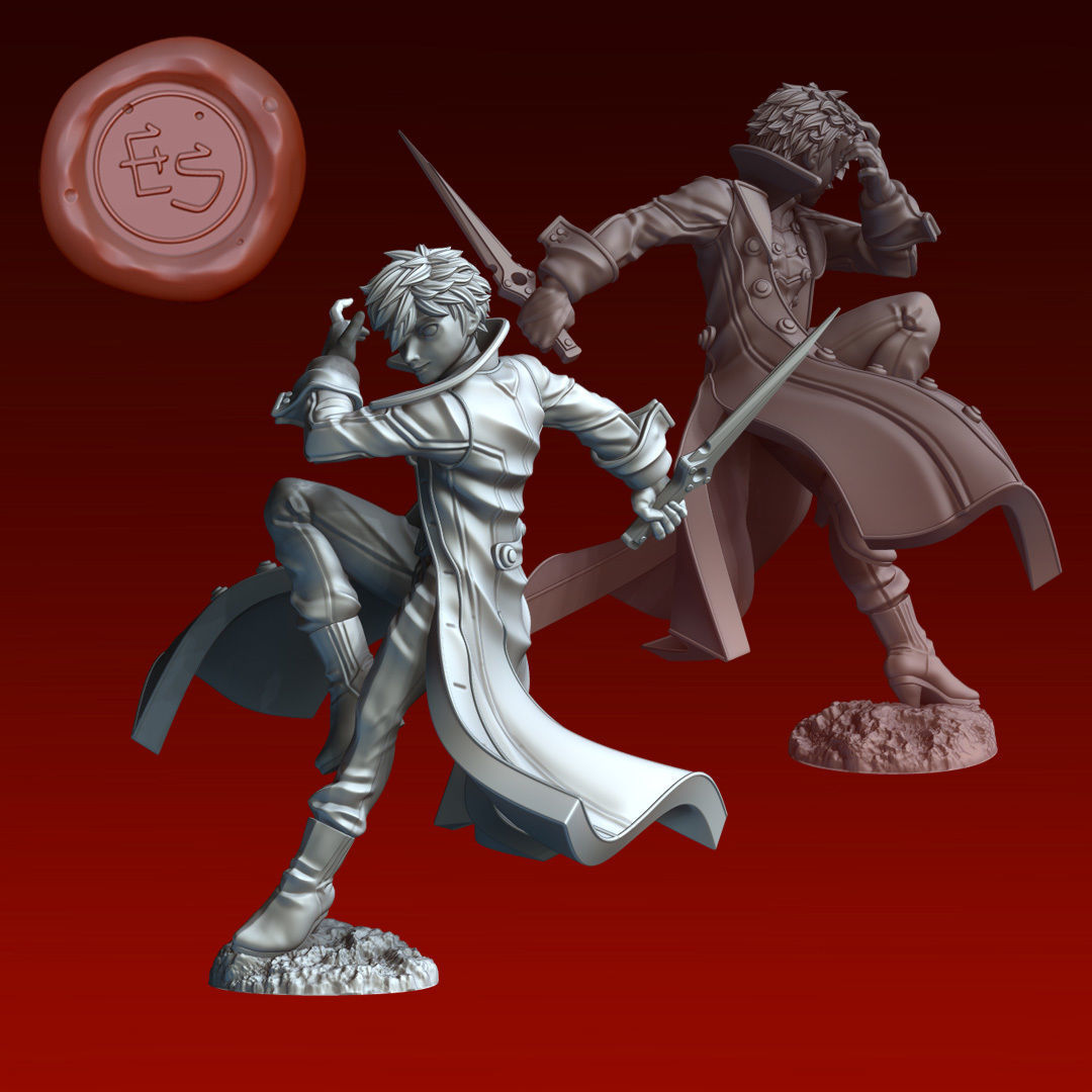 Joker - Persona - 32mm 3d Print Miniature 3D model 3D printable | CGTrader