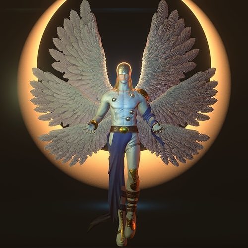 3D model Angemon - Digimon Adventure VR / AR / low-poly | CGTrader