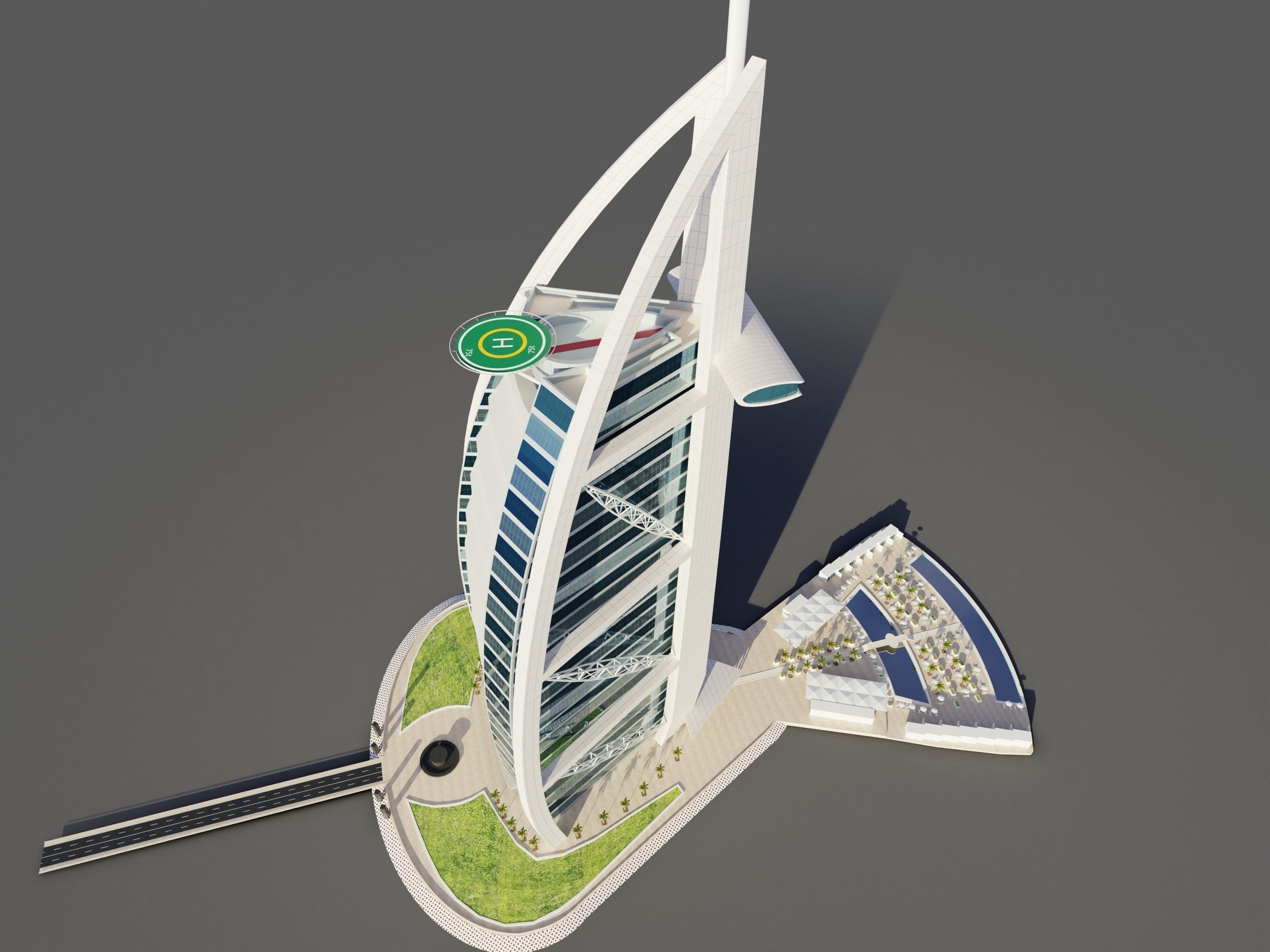 Burj al arab - Dubai 3D model | CGTrader