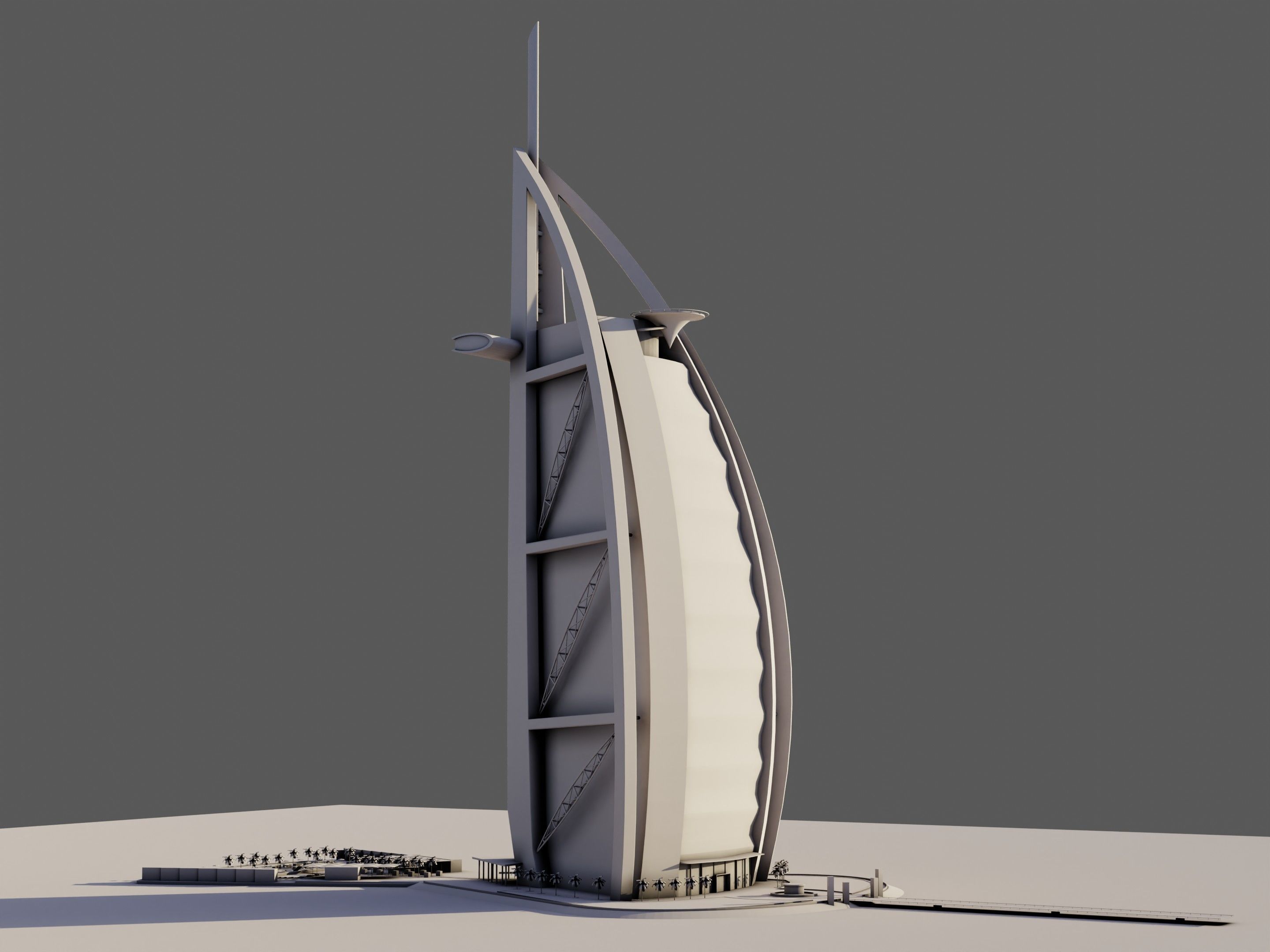 Burj al arab - Dubai 3D model | CGTrader