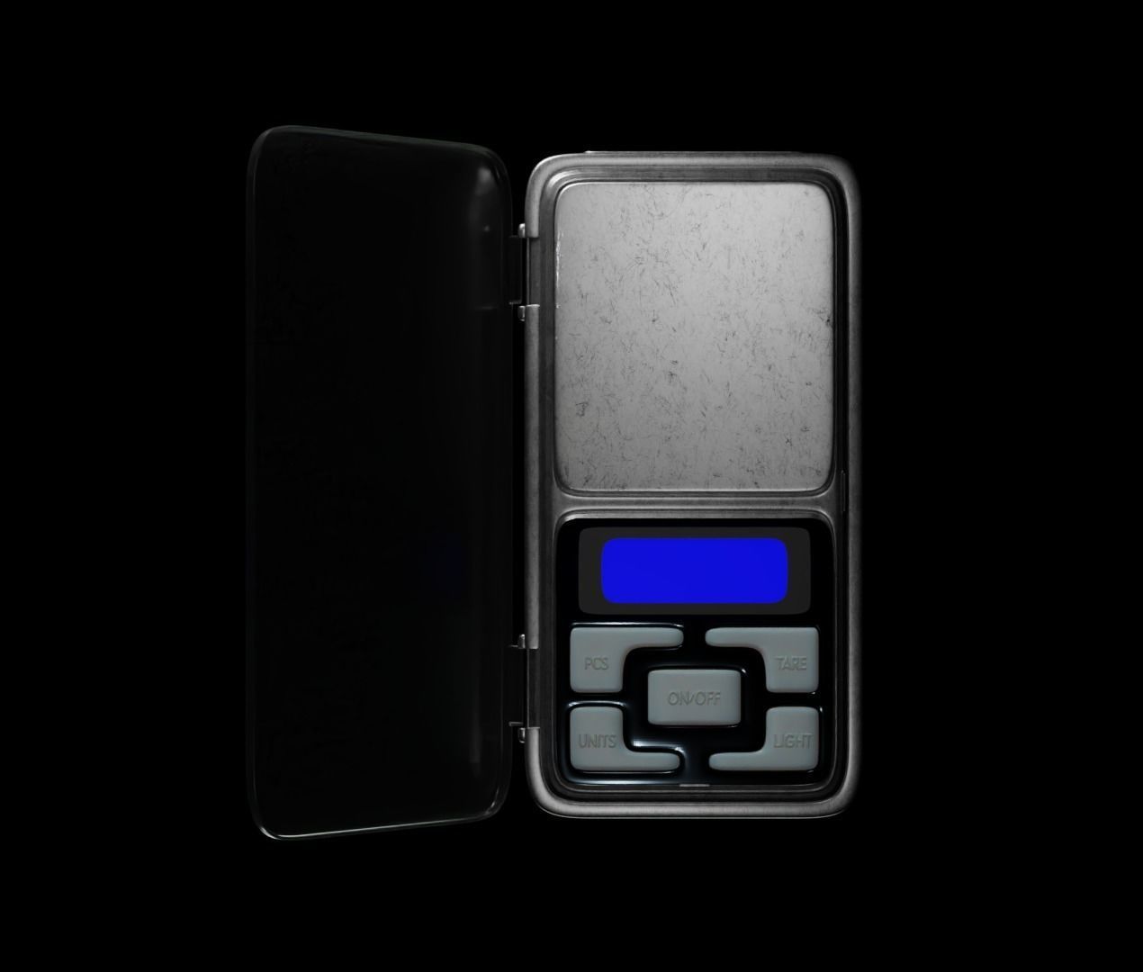 Digital Pocket Scale - Precision scale - Balance 3D model rigged | CGTrader
