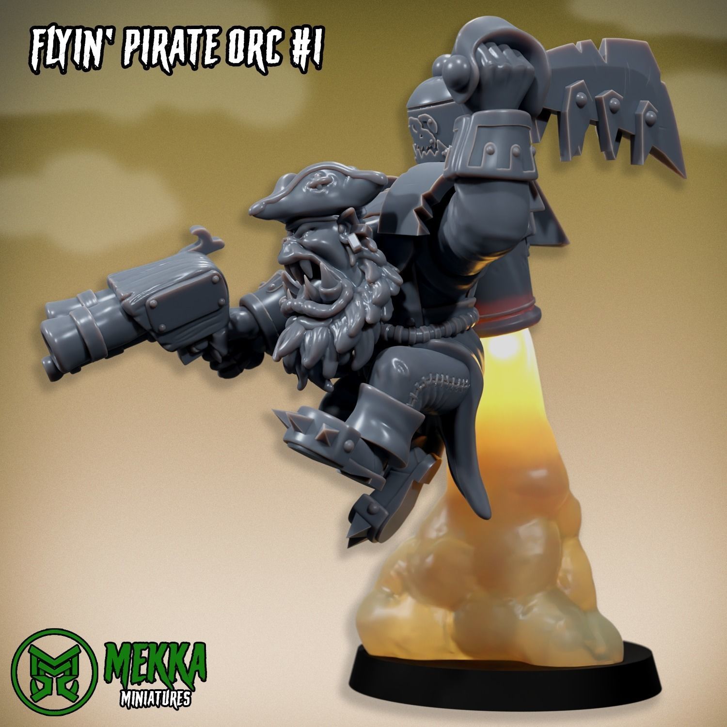Flying Orc Pirates Set 3D model 3D printable | CGTrader
