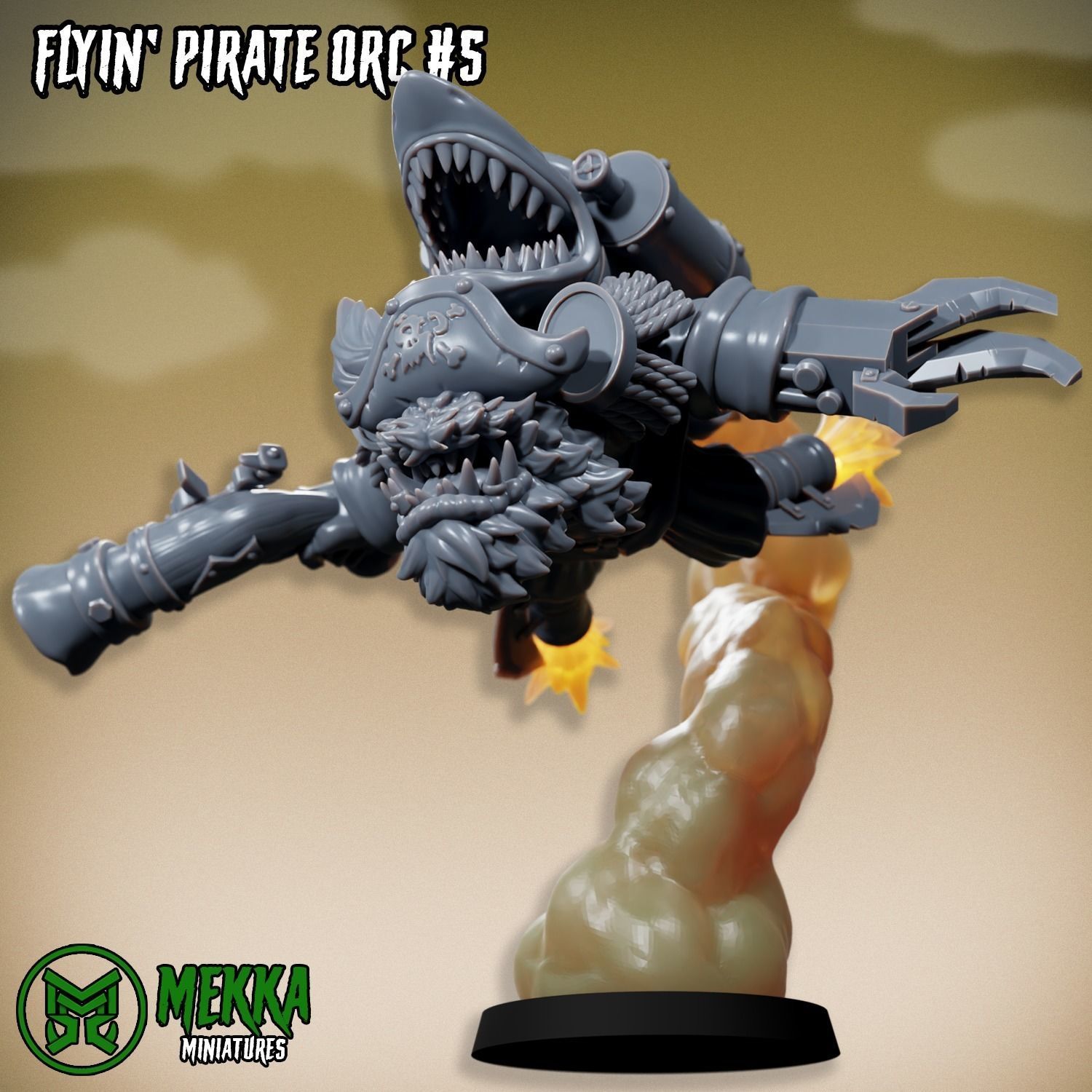 Flying Orc Pirates Set 3D model 3D printable | CGTrader