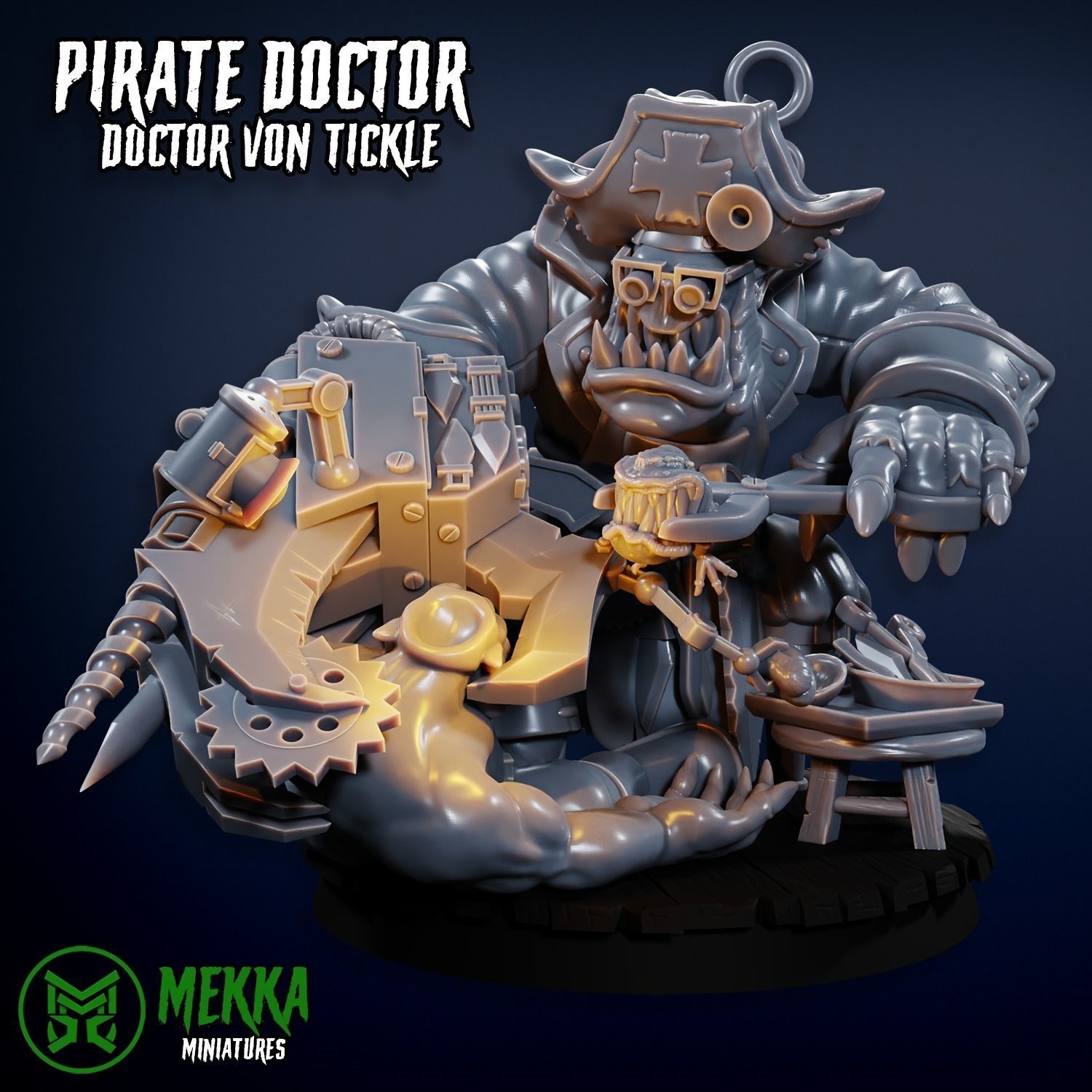 Pirate Orc Doctor 3D model 3D printable | CGTrader