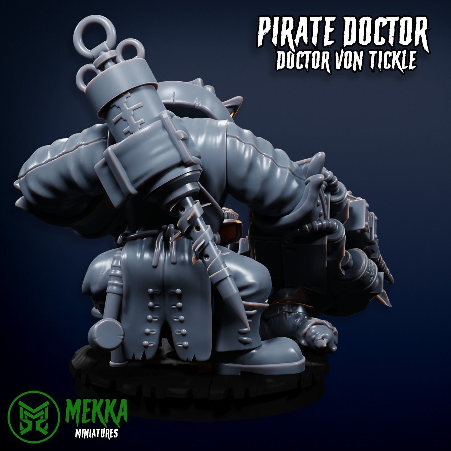 Pirate Orc Doctor 3D model 3D printable | CGTrader