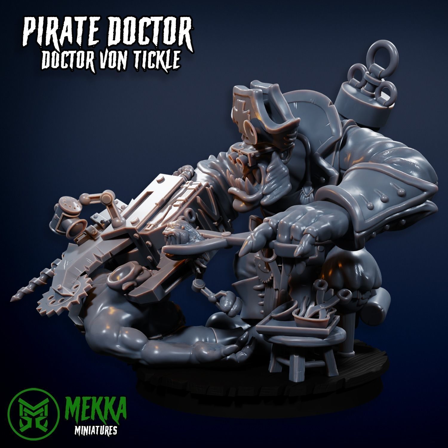 Pirate Orc Doctor 3D model 3D printable | CGTrader