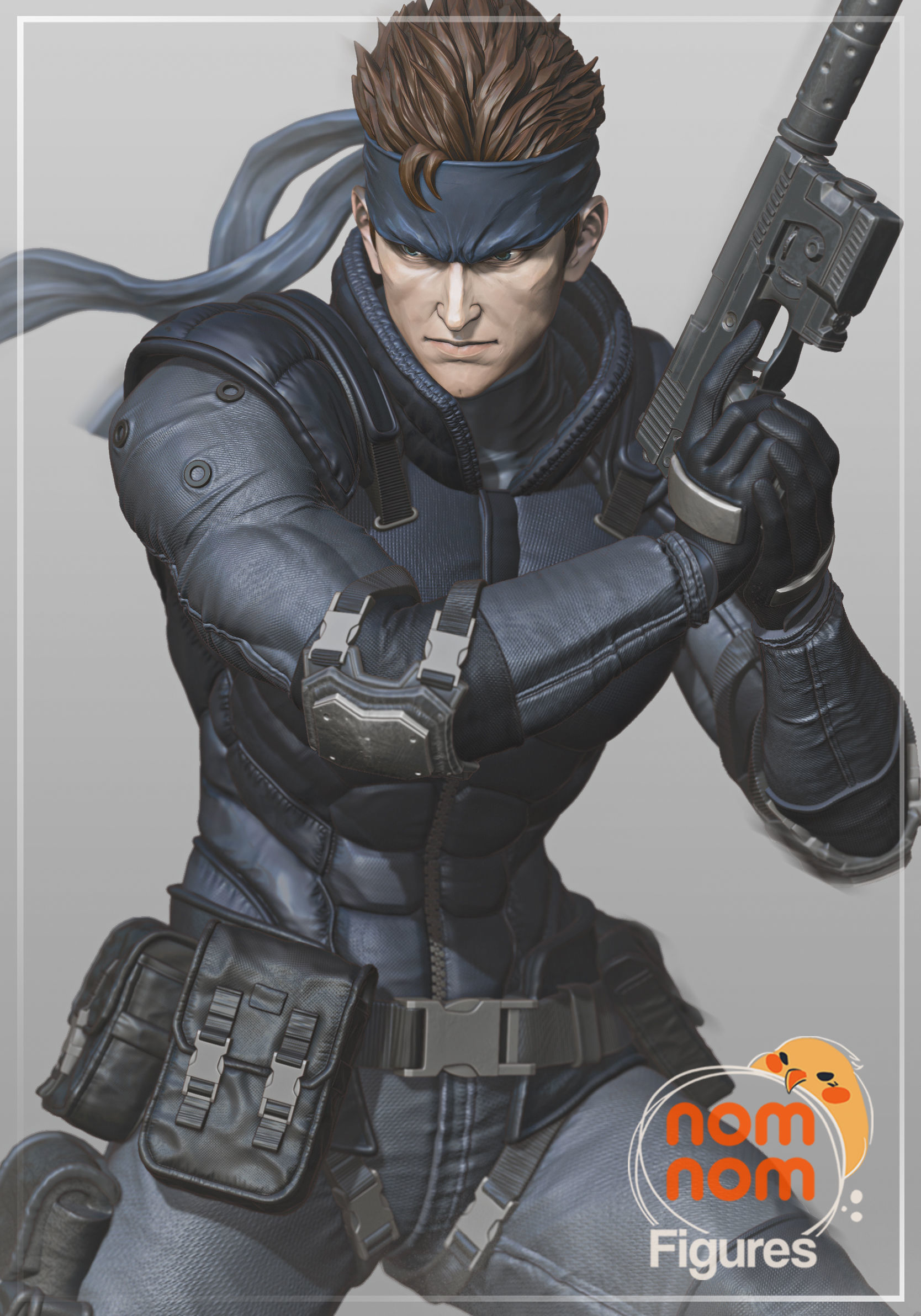 Solid Snake - Metal Gear Solid 3D model 3D printable | CGTrader