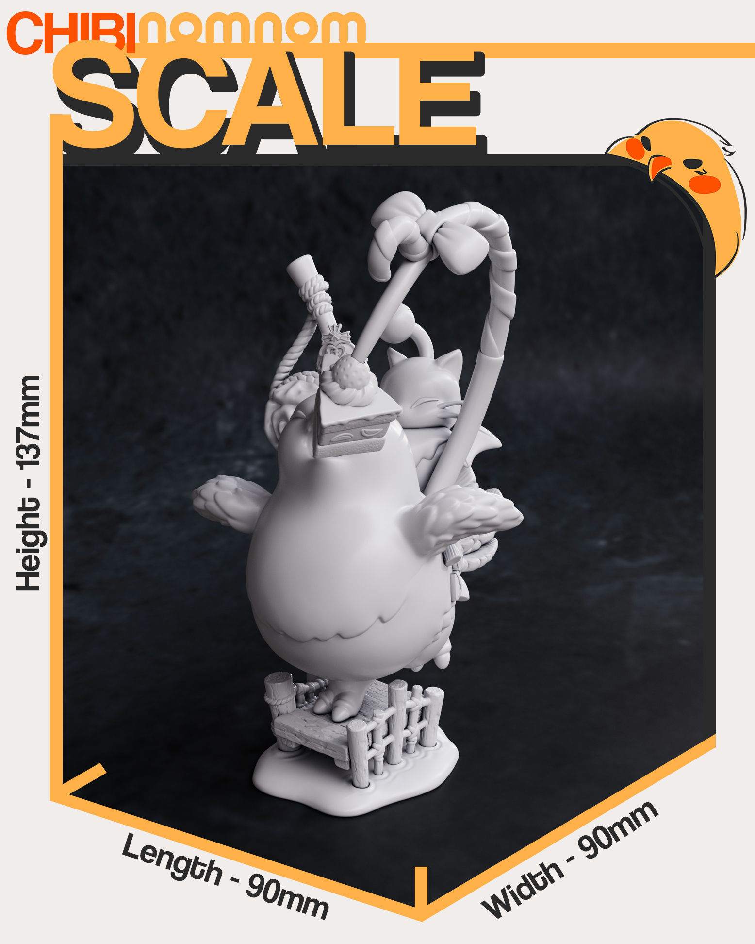 Chibi Chocobo - Final Fantasy VII 3D model 3D printable | CGTrader