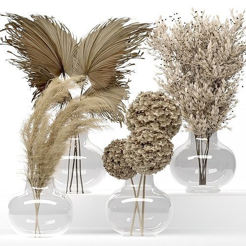 Dry Flowers Set -09 3D model | CGTrader