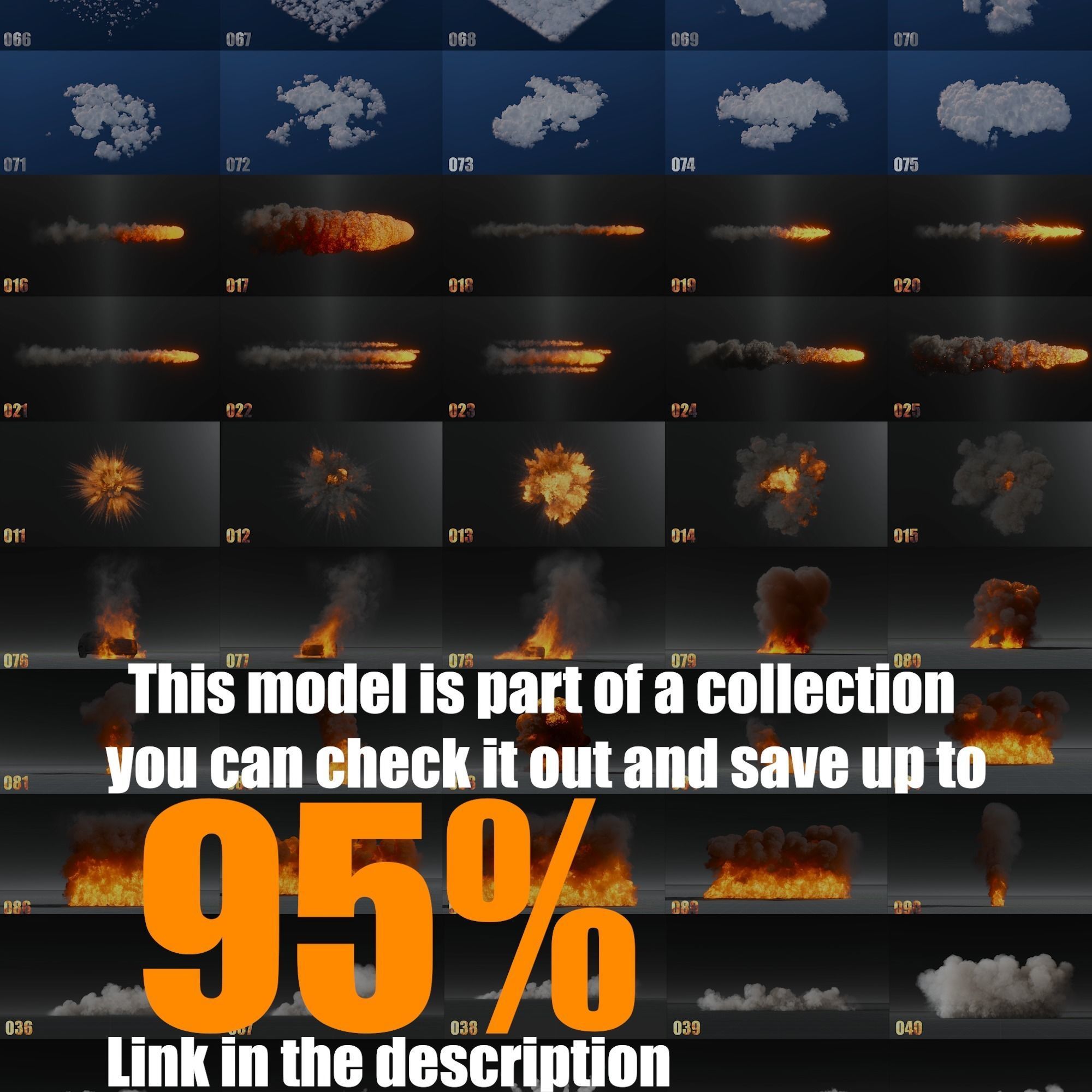 High Resolution Flak Midair Explosion 3D model | CGTrader