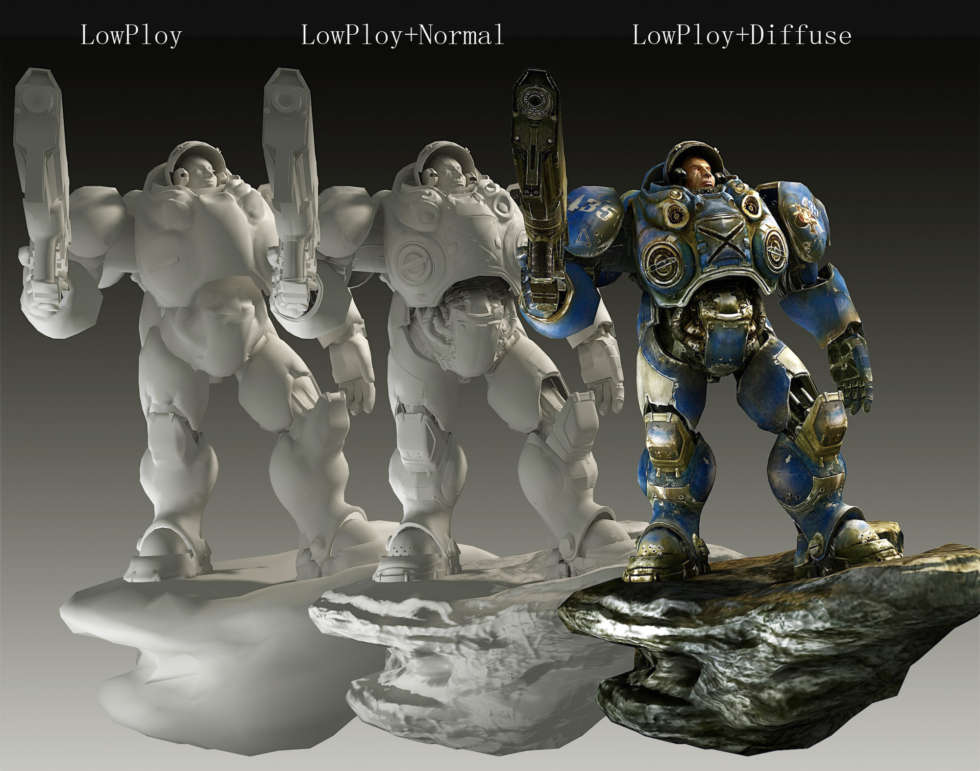 StarCraft soldier 3D model | CGTrader