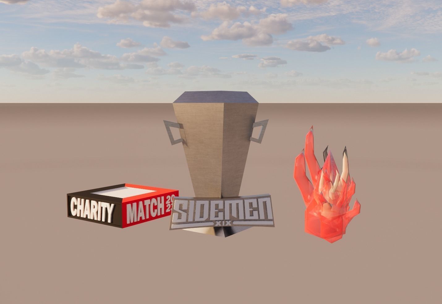 SIDEMEN CHARITY MATCH TROPHY 3D model | CGTrader
