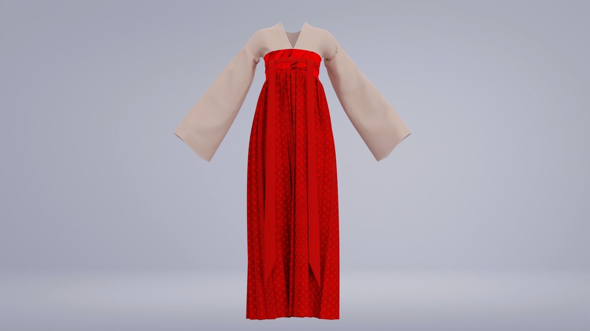 3D model Hanfu Hanbok clothes 3D model VR / AR / low-poly | CGTrader