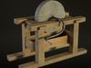 3D model medieval grinding wheel VR / AR / low-poly | CGTrader