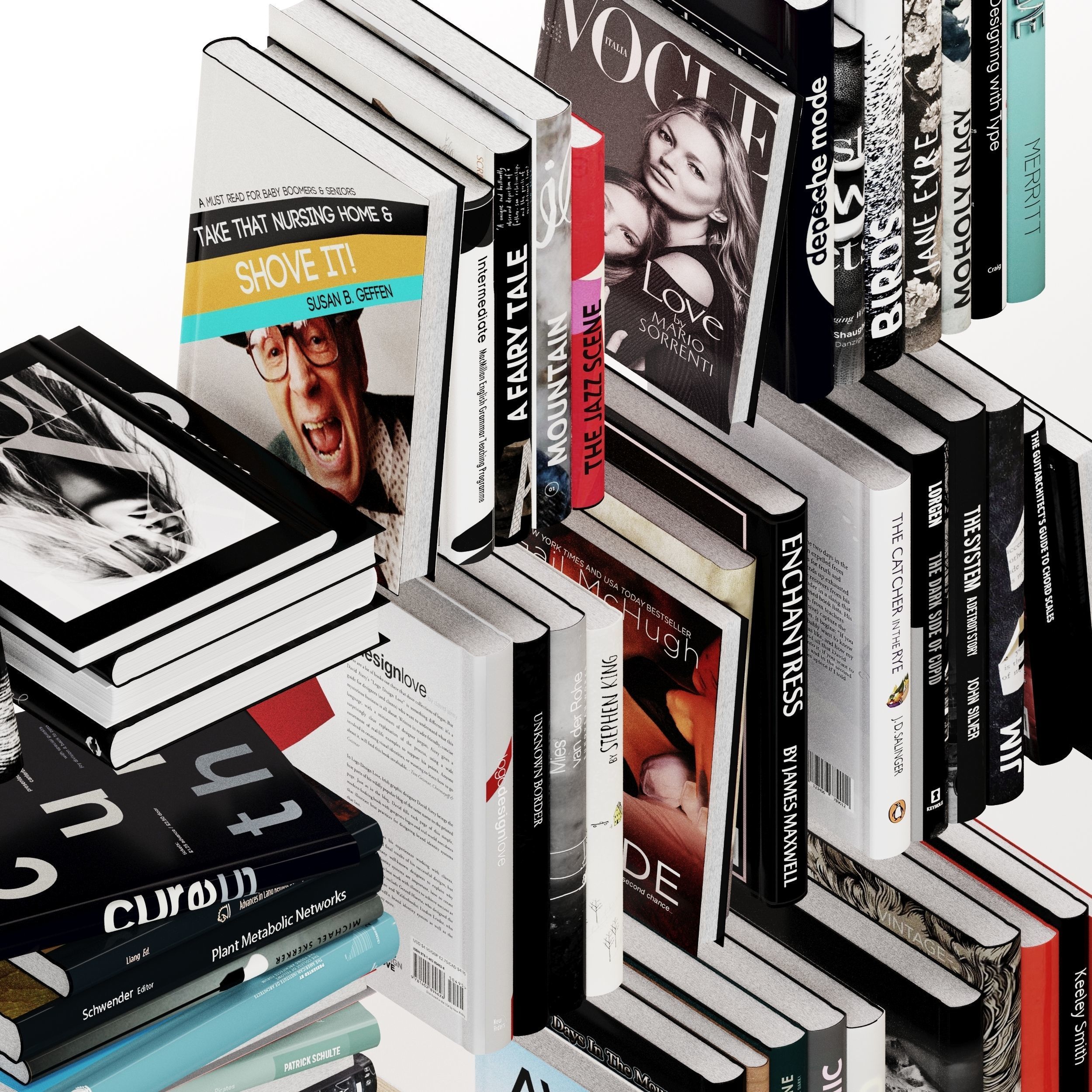 Books collect free 3D model | CGTrader