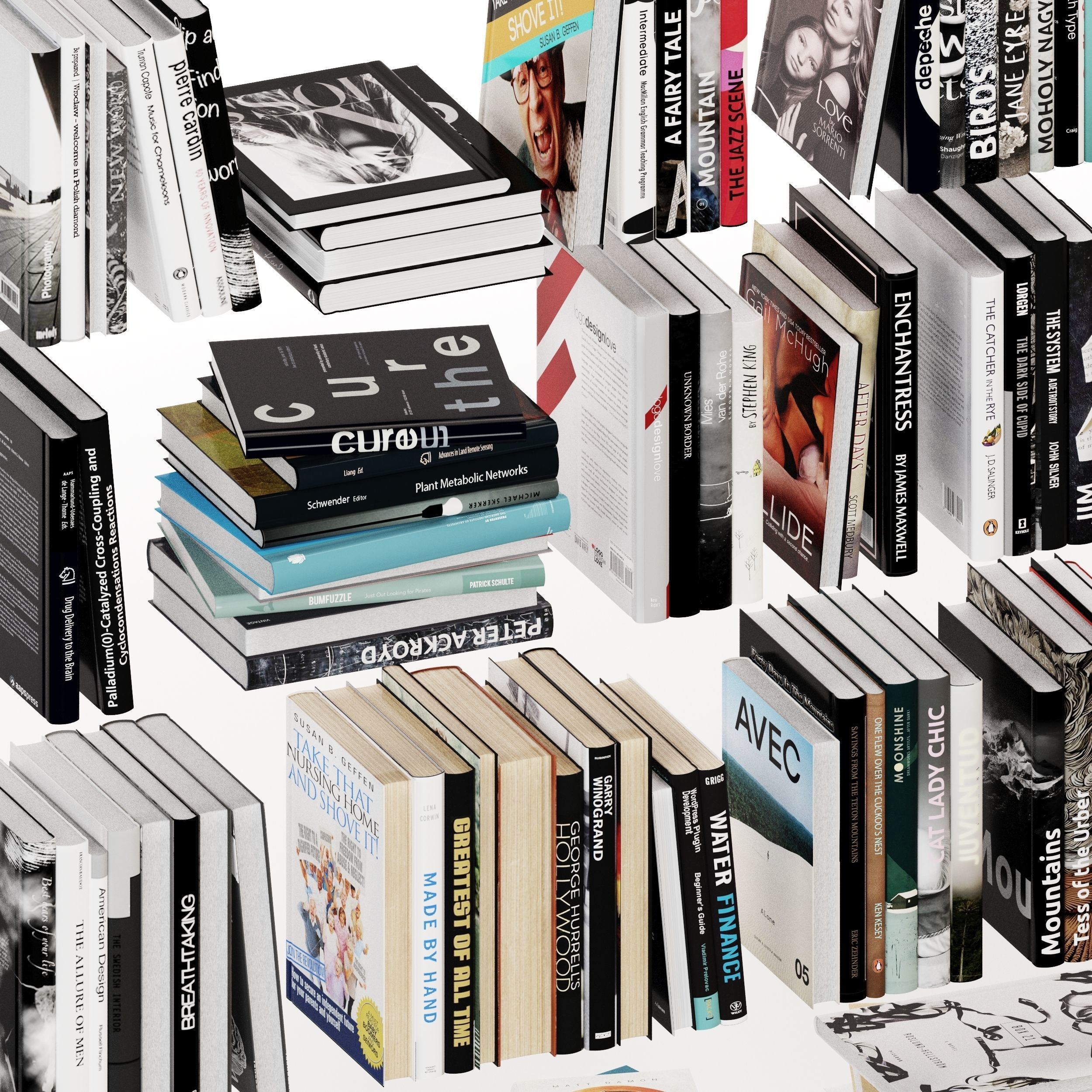Books collect free 3D model | CGTrader