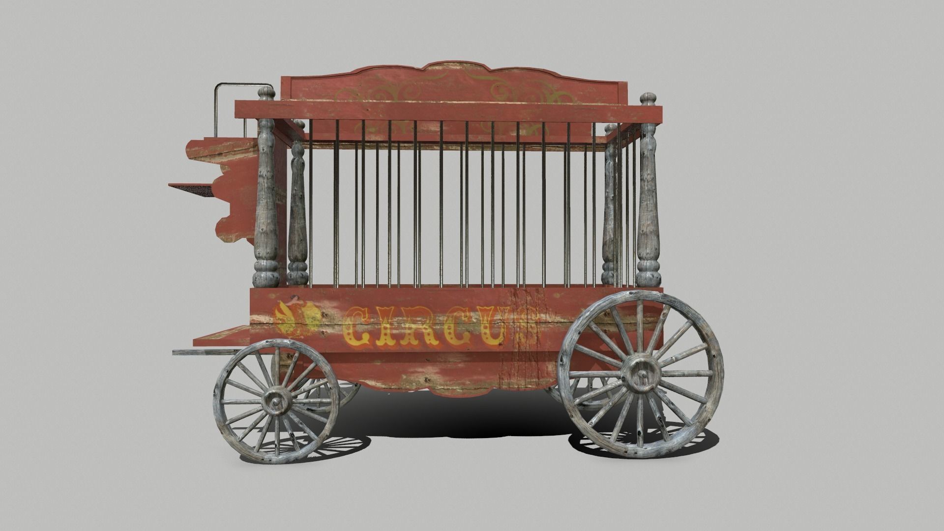 Circus Wagon free VR / AR / low-poly 3D model | CGTrader